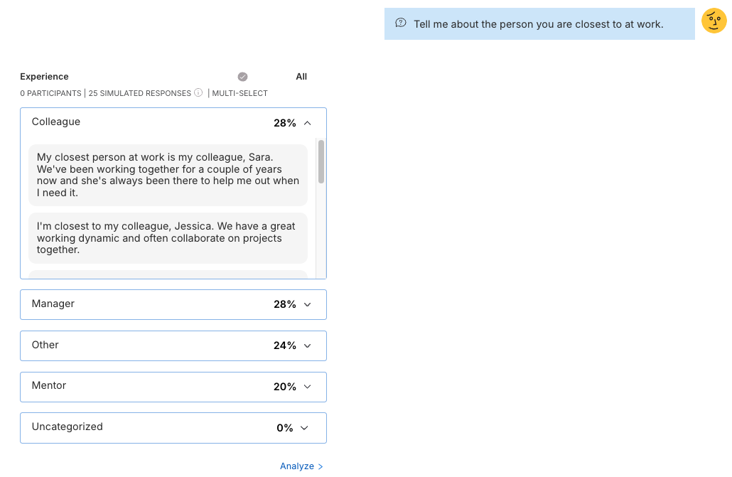 Question Type: Ask Experience